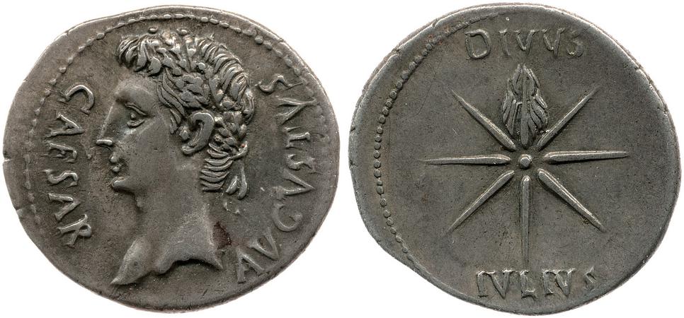 caesar augustus star coin