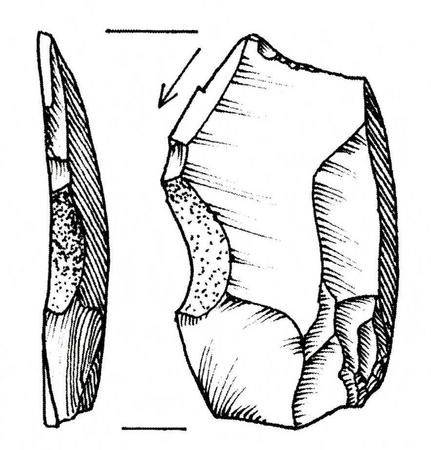 burin on retouched truncation | British Museum
